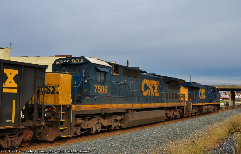 CSX 7509 assists.
